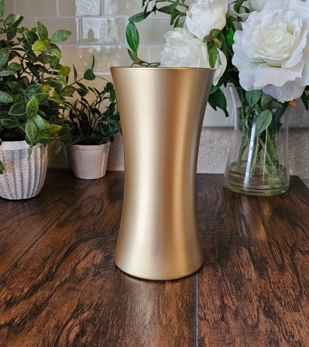 Set of 4 Metallic Gold Vases, Wedding Vases, Birthday Party, Bridal ...