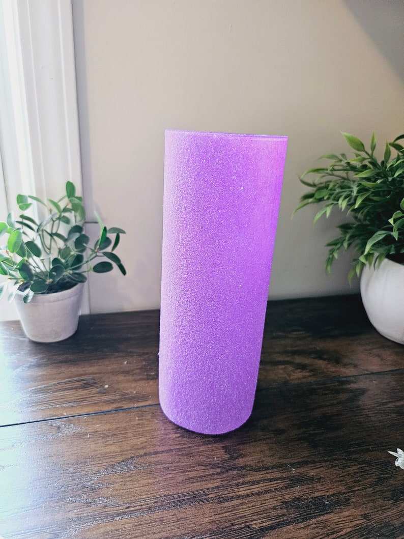 Set of 5 Sparkly Purple Glitter Vases Weddings Birthdays - Etsy