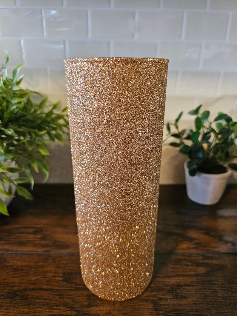 Set of 5 Sparkly Gold Glitter Vases Weddings Birthdays - Etsy
