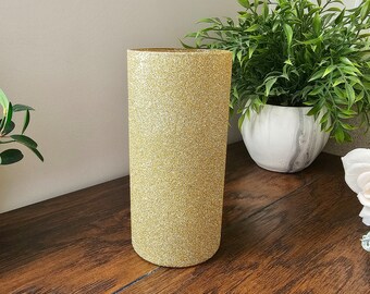 Set of 5 Sparkly Gold Glitter Vases Weddings Birthdays - Etsy