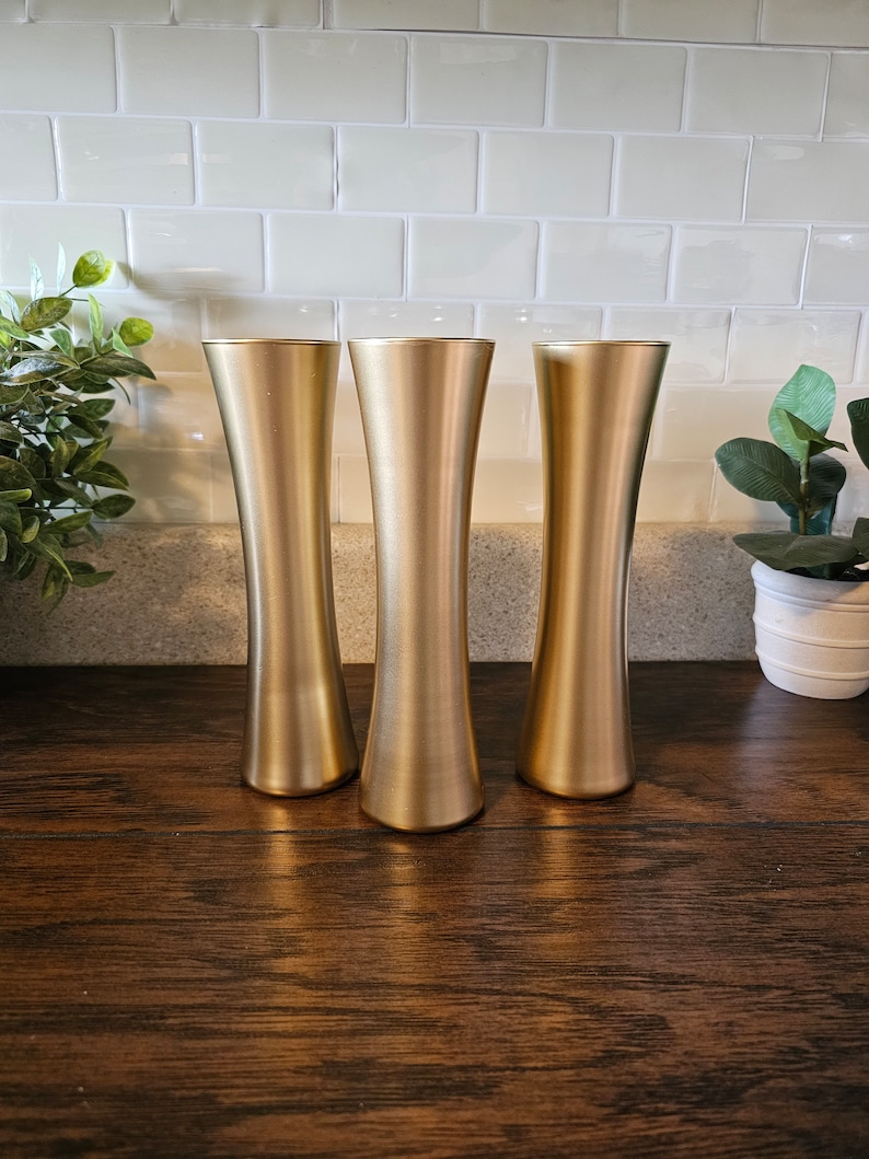 Metallic Gold Bud Vases Wedding Decor Party Decor Home - Etsy