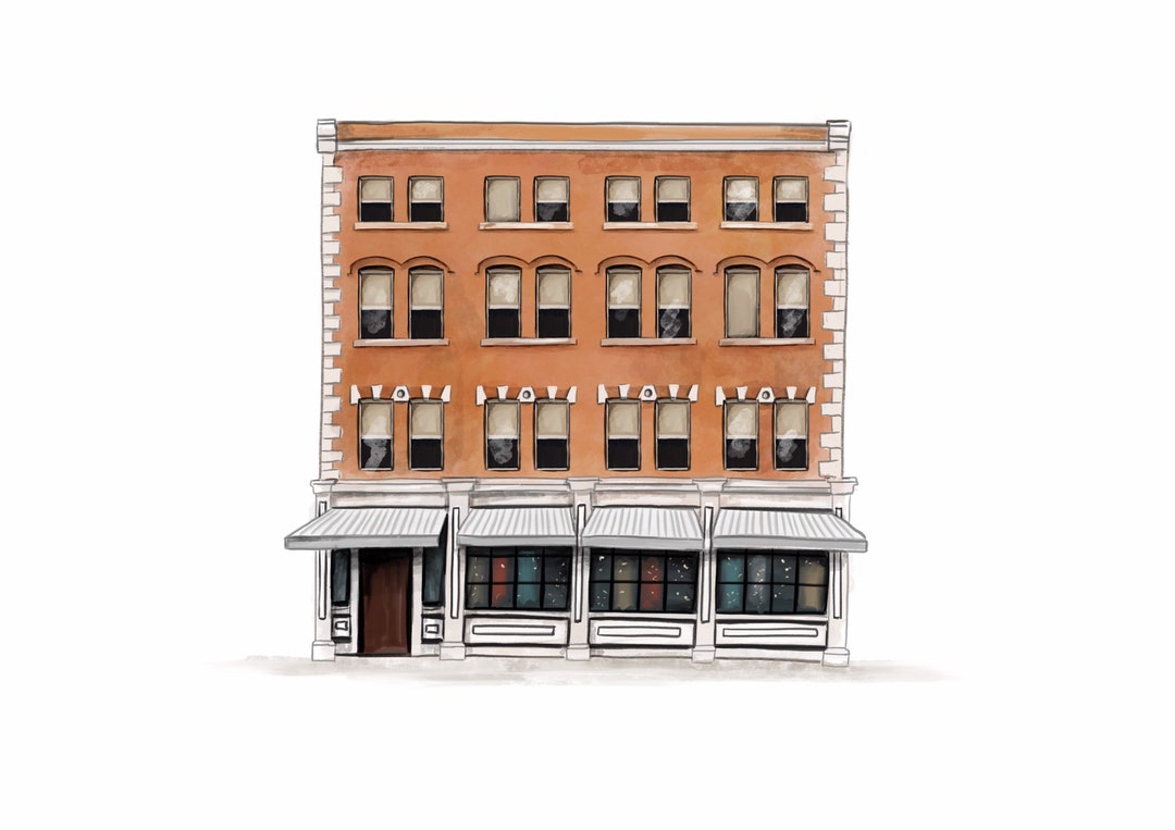 Fallon & Byrne Dublin / Illustrated Wedding Venue Print / Wedding Gift ...