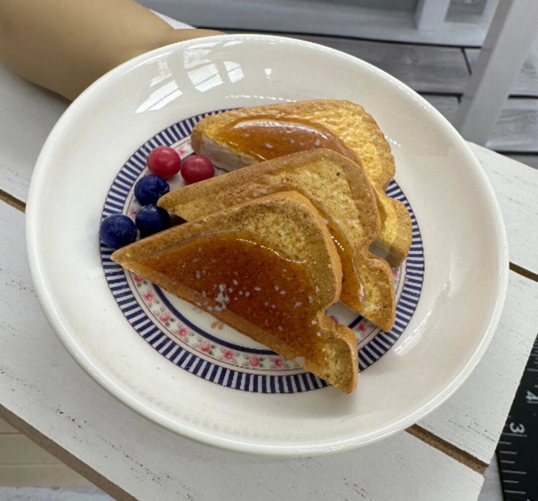Miniature French Toast Doll Food, 18-inch Doll Size - Etsy