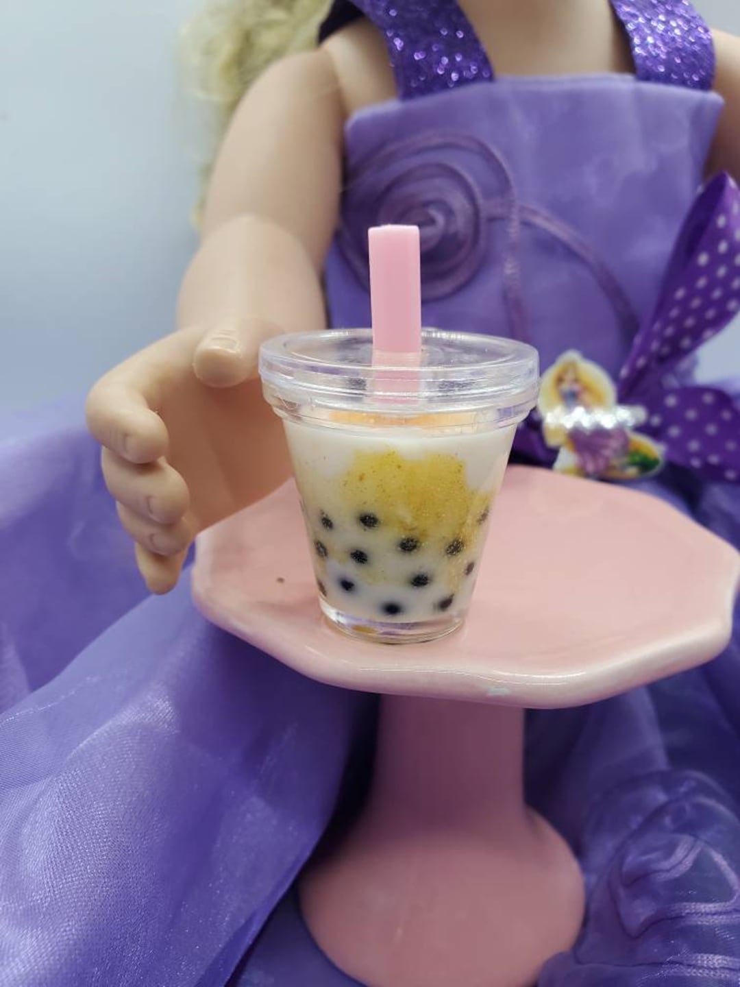 2" Boba Bubble Milk Tea With Brown Sugar Made in 3:1 Scale Intended for ...