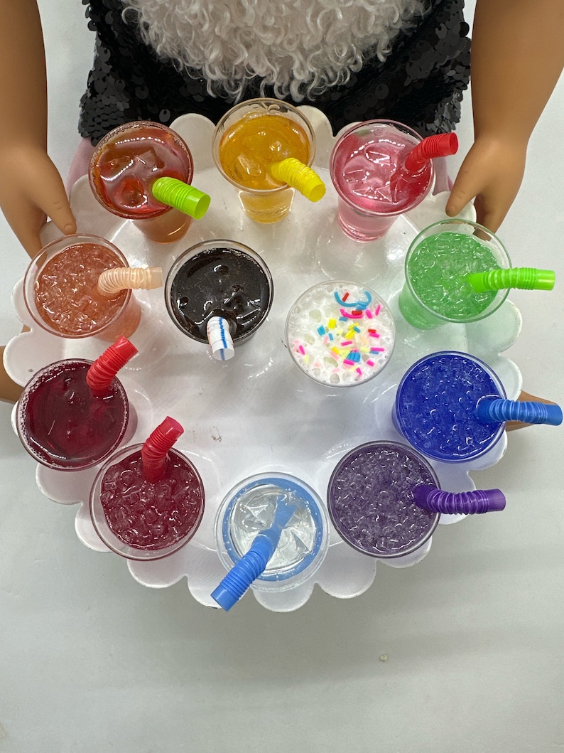 18" Doll Slushy Drink, AG Miniature Food, Elf Prop - Etsy