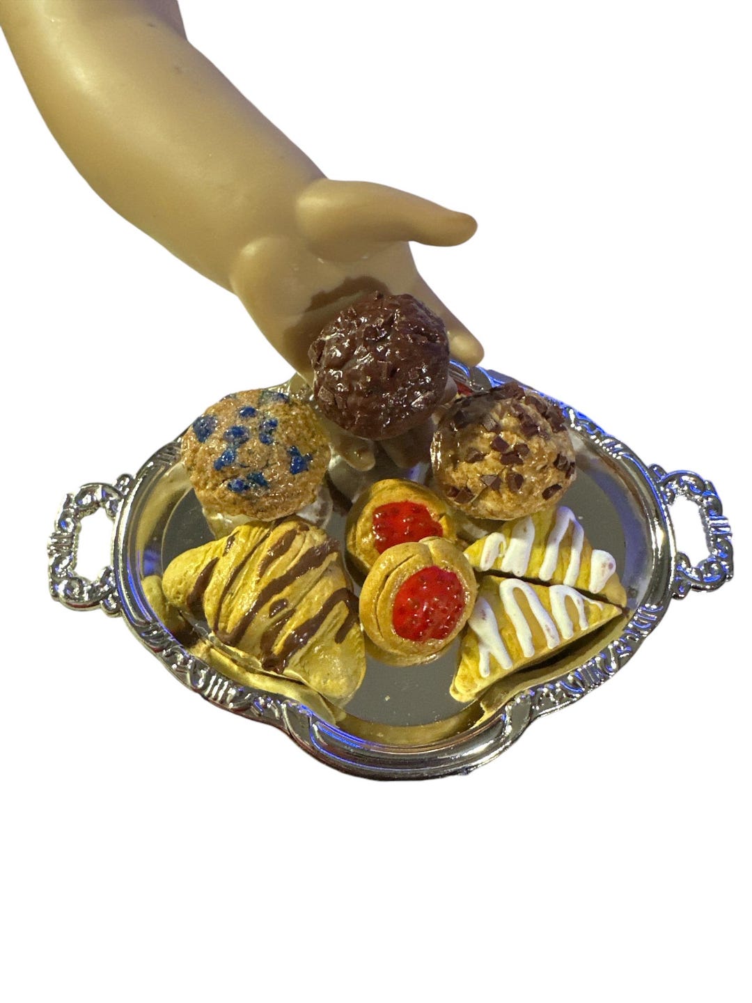 Perfect Pastry Platter With Coffee Cup & 8 Pastries Served on 3.5 ...