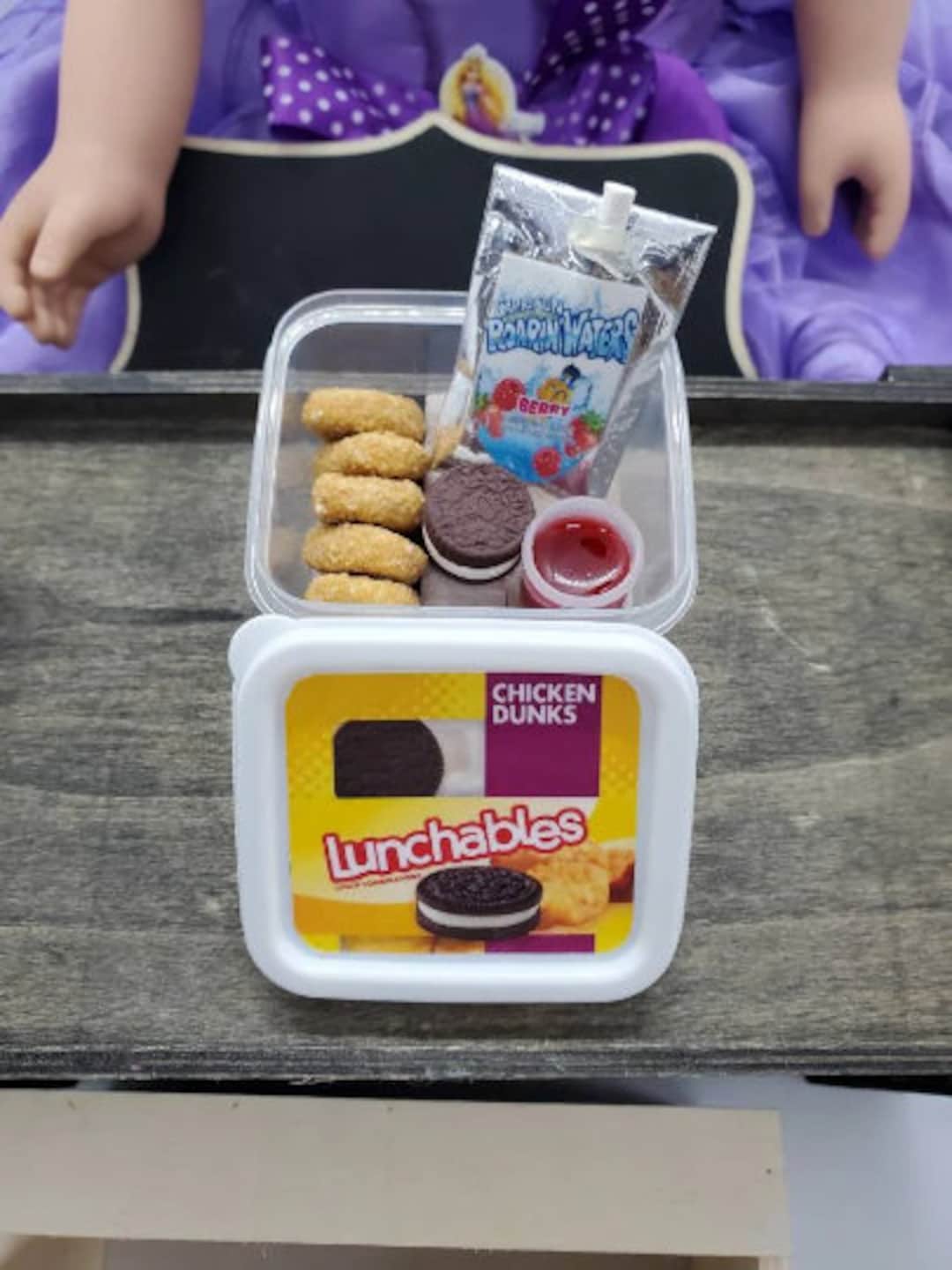 Miniature Chicken Dunk Lunch – 18" Doll Food, AG Doll Play - Etsy