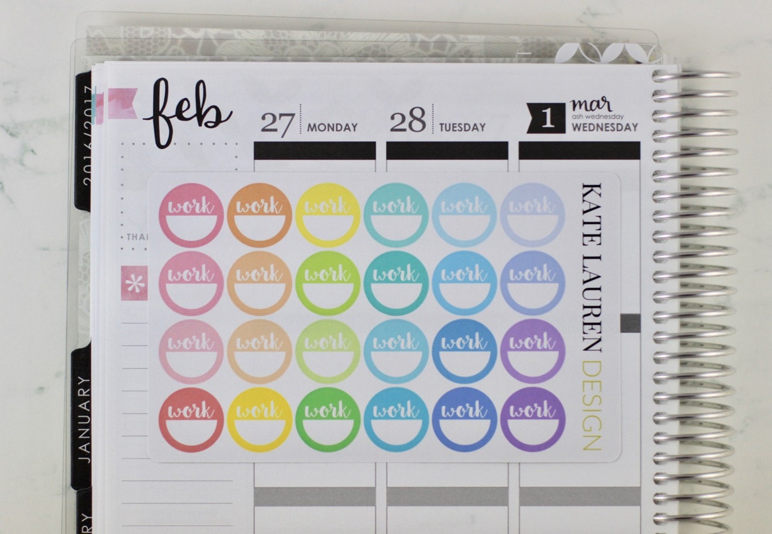 Work Stickers Work Schedule Stickers Work Schedule Planner | Etsy