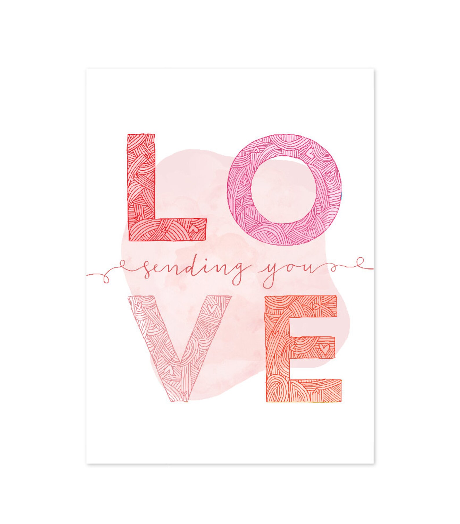 Valentines Day Printable Art, Instant Download LOVE - Etsy