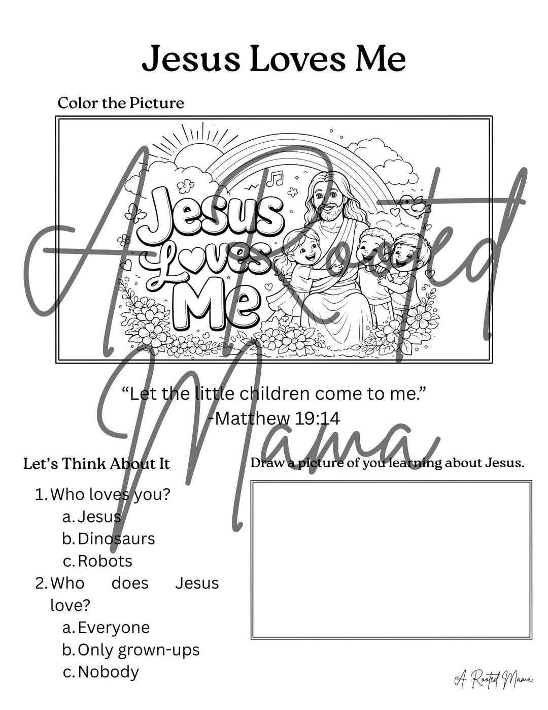 Sunday Church Quiet Activity Pack for Kids | Christian Coloring & Bible ...