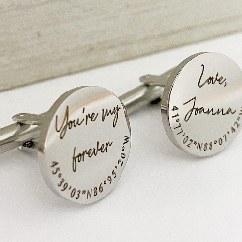 Gift for Him Personalized Cuff Links Handwriting Cufflinks - Etsy