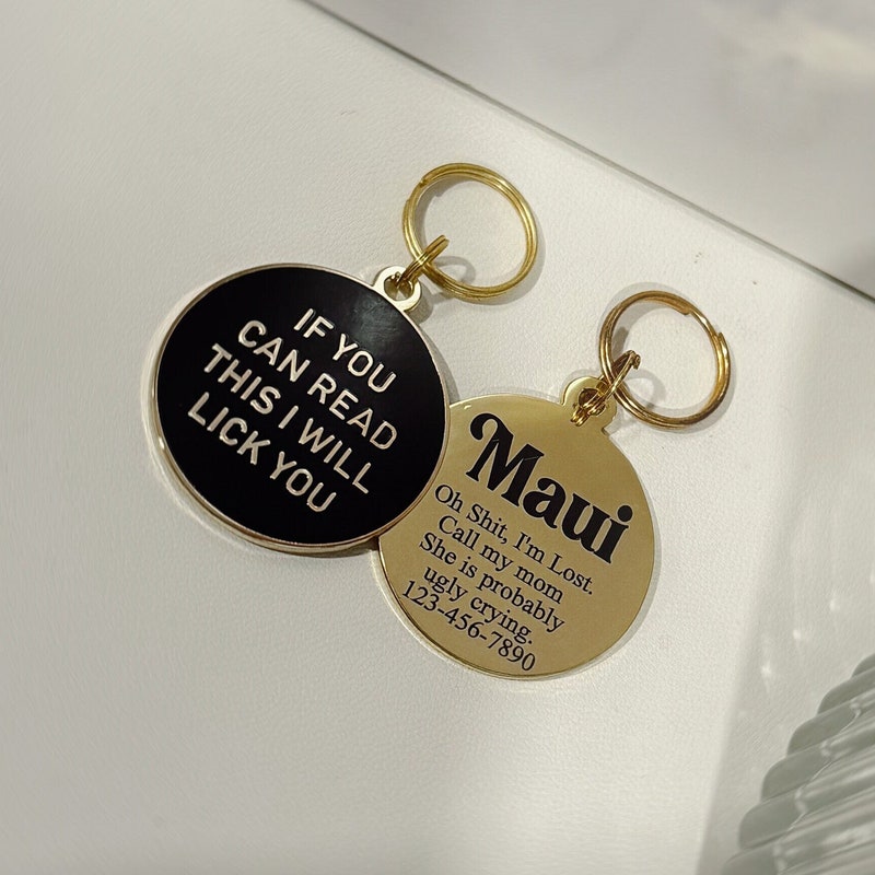 Funny Dog Tags - Etsy