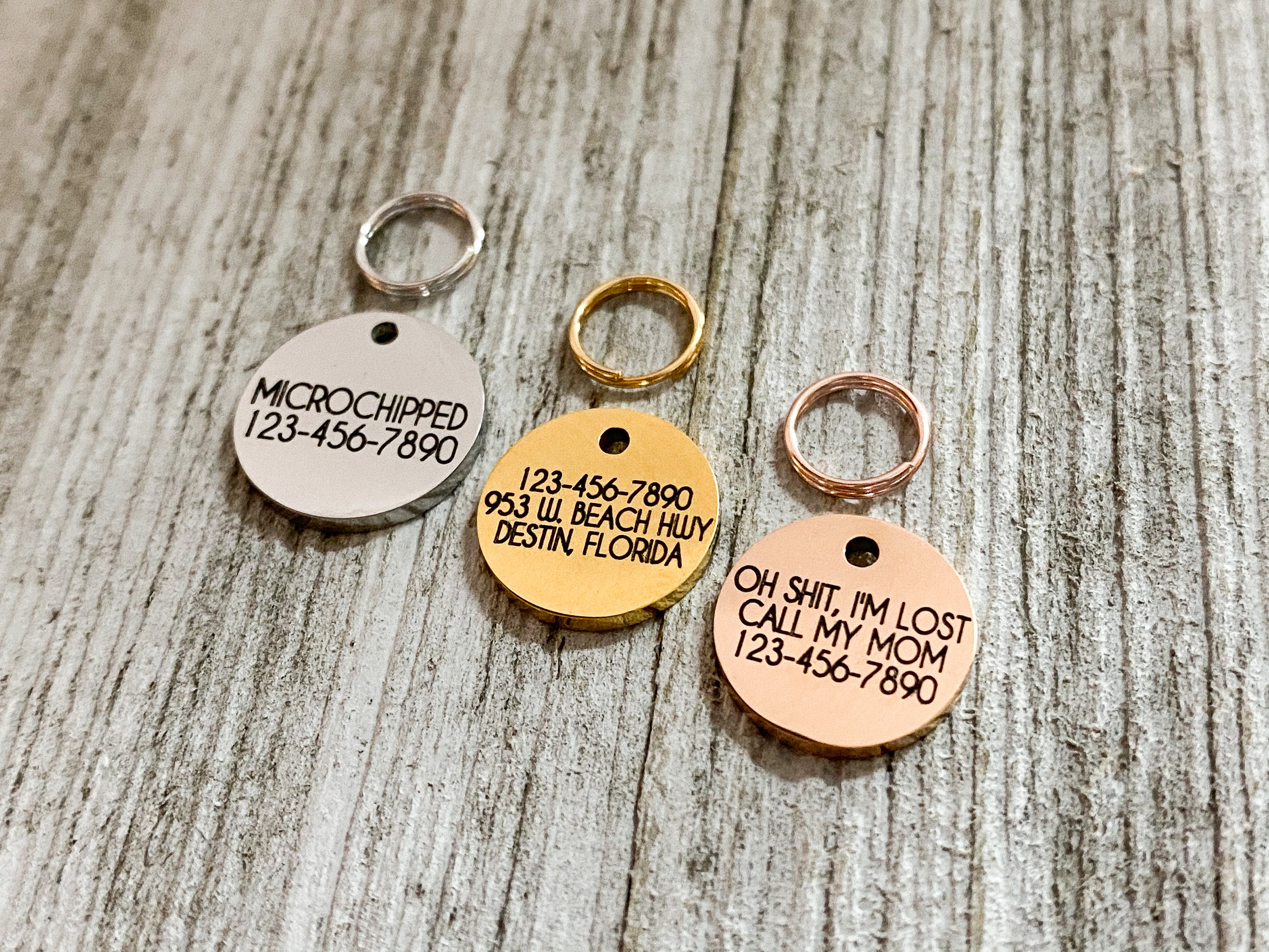 12mm Custom Tiny Tag Small Pet Tag Dog Tag Puppy Tag - Etsy