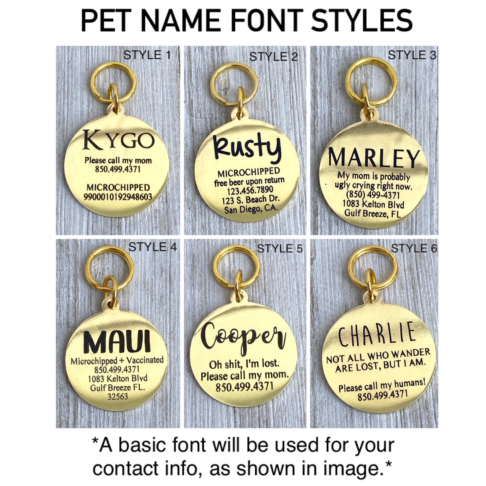 Dog Tag Pet ID Tag Personalized Dog Tag Dog ID Tag Custom - Etsy