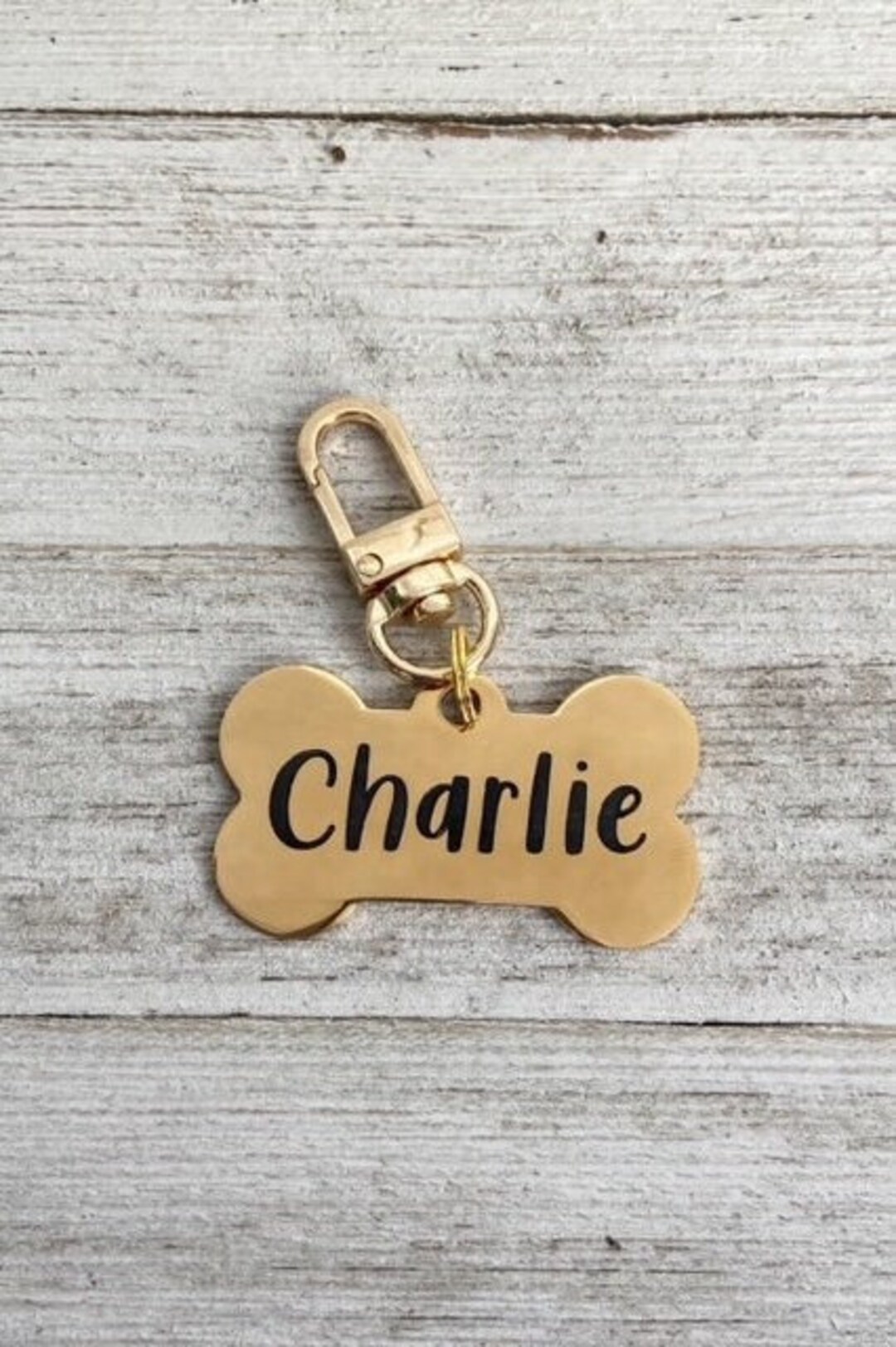 Gold Dog Name Tag, Dog Tag for Dogs, Pet ID Tags, Pet Tags, Custom Gold ...