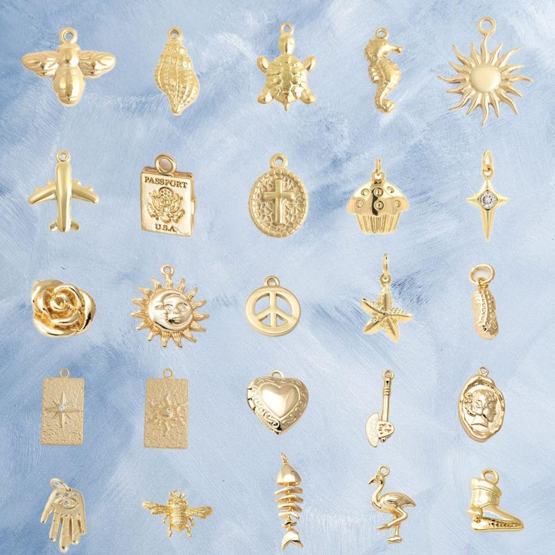 Small Charm Necklace - Etsy