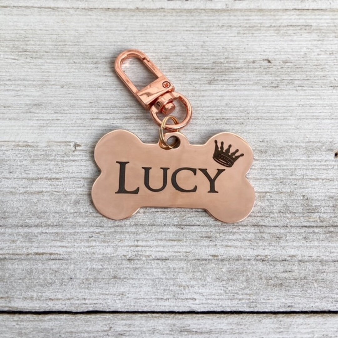 Custom Dog Tag in Gold Silver Rose Gold or Black Engraved - Etsy