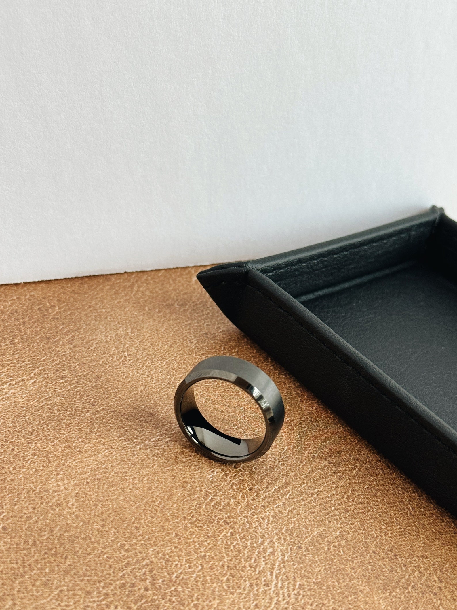 Gunmetal Tungsten Wedding Band, Engraved Wedding Ring, Promise Ring ...