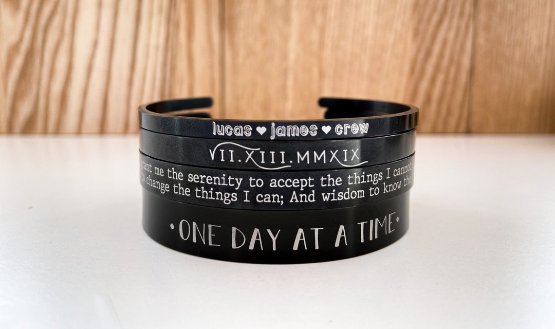 Your Own Text, Customized Cuff, Custom Bracelet, Inspirational Gift ...