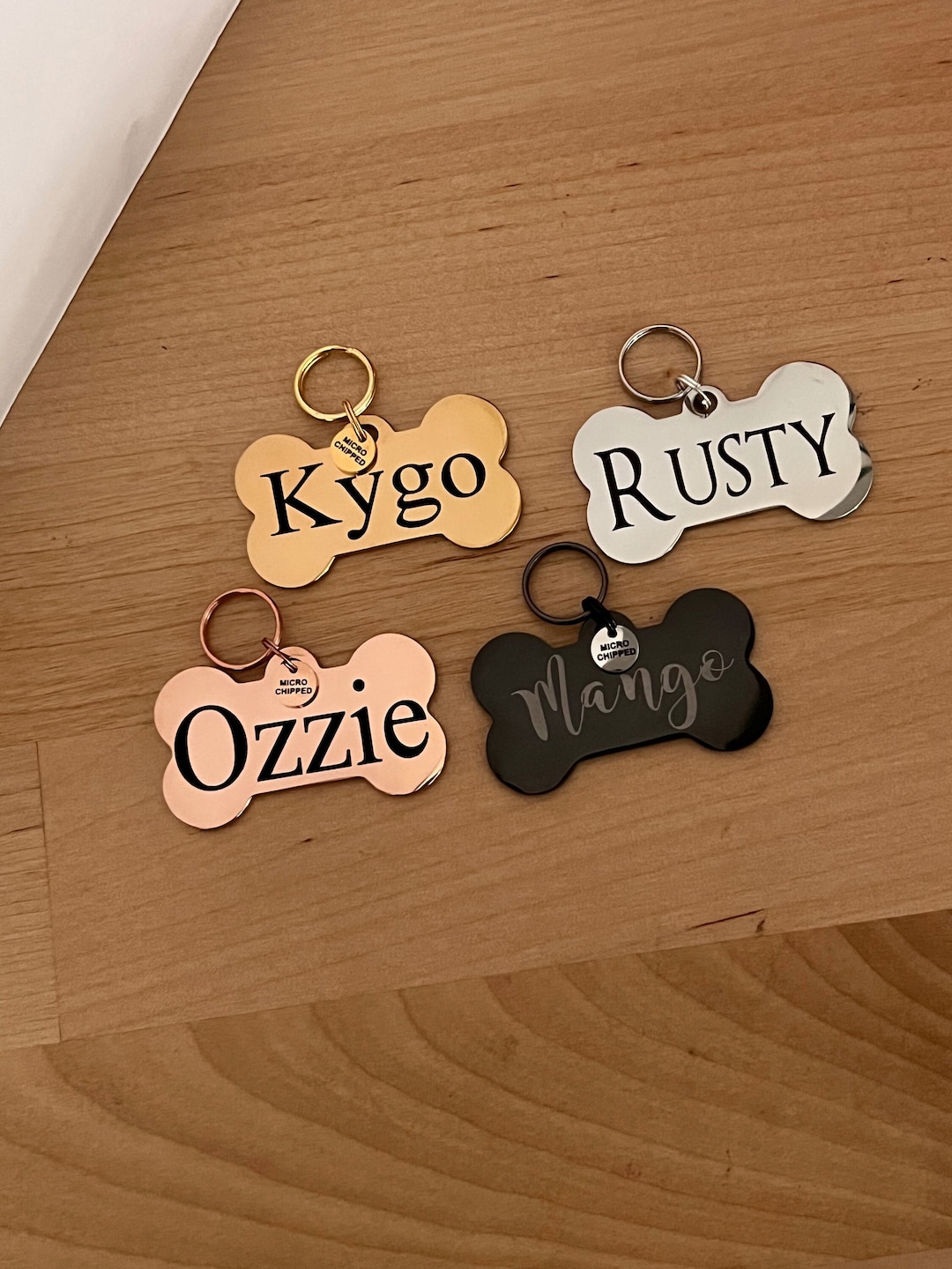 Custom Dog Tag in Gold, Silver, Rose Gold or Black, Engraved Stainless ...