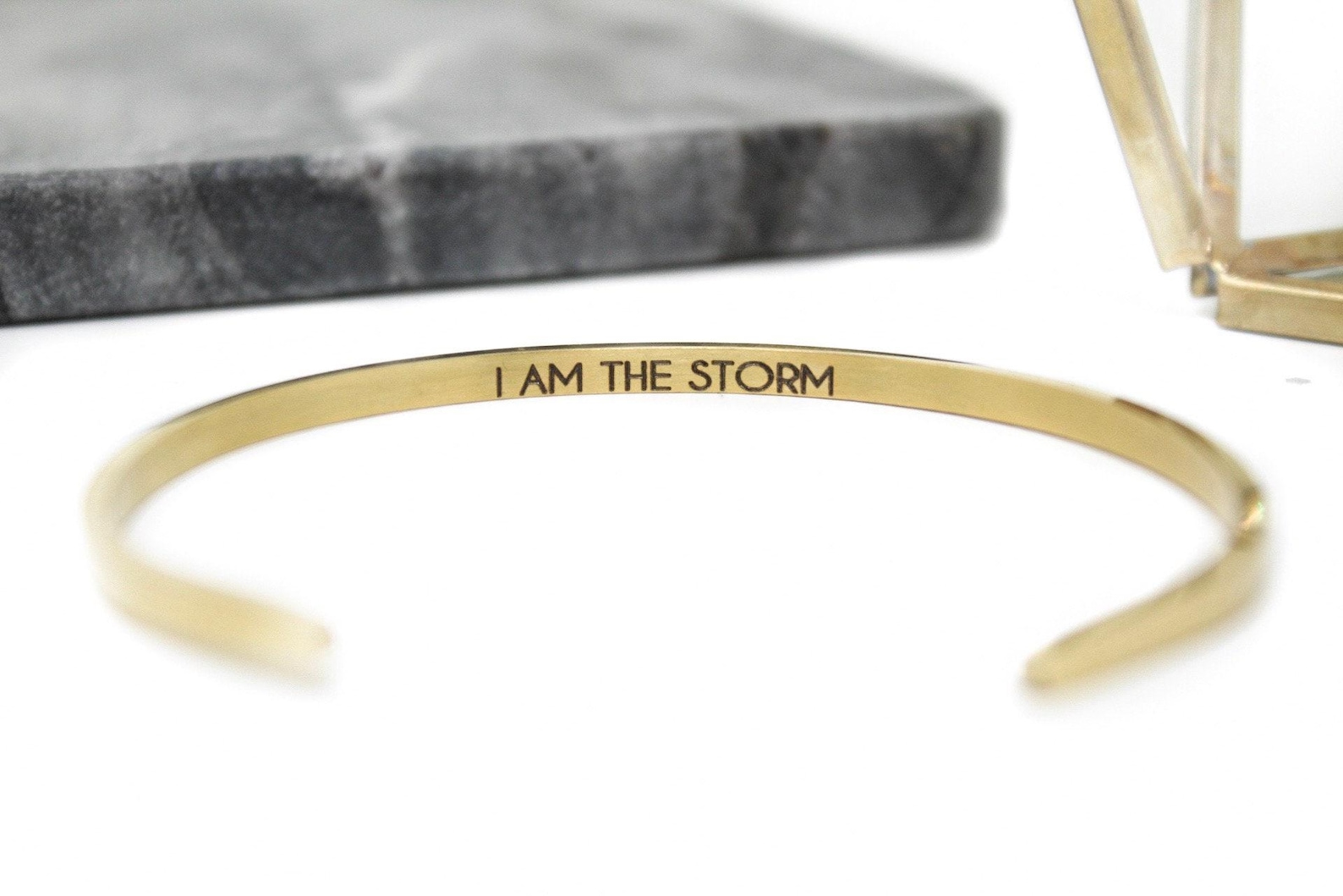I Am the Storm Bracelet, Inspirational Gift for Her, Push Gift ...