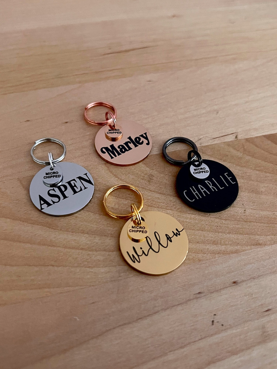 Microchip Dog Tag, Custom Dog Tag, Microchipped, Pet Tag, Dog ID Tag ...