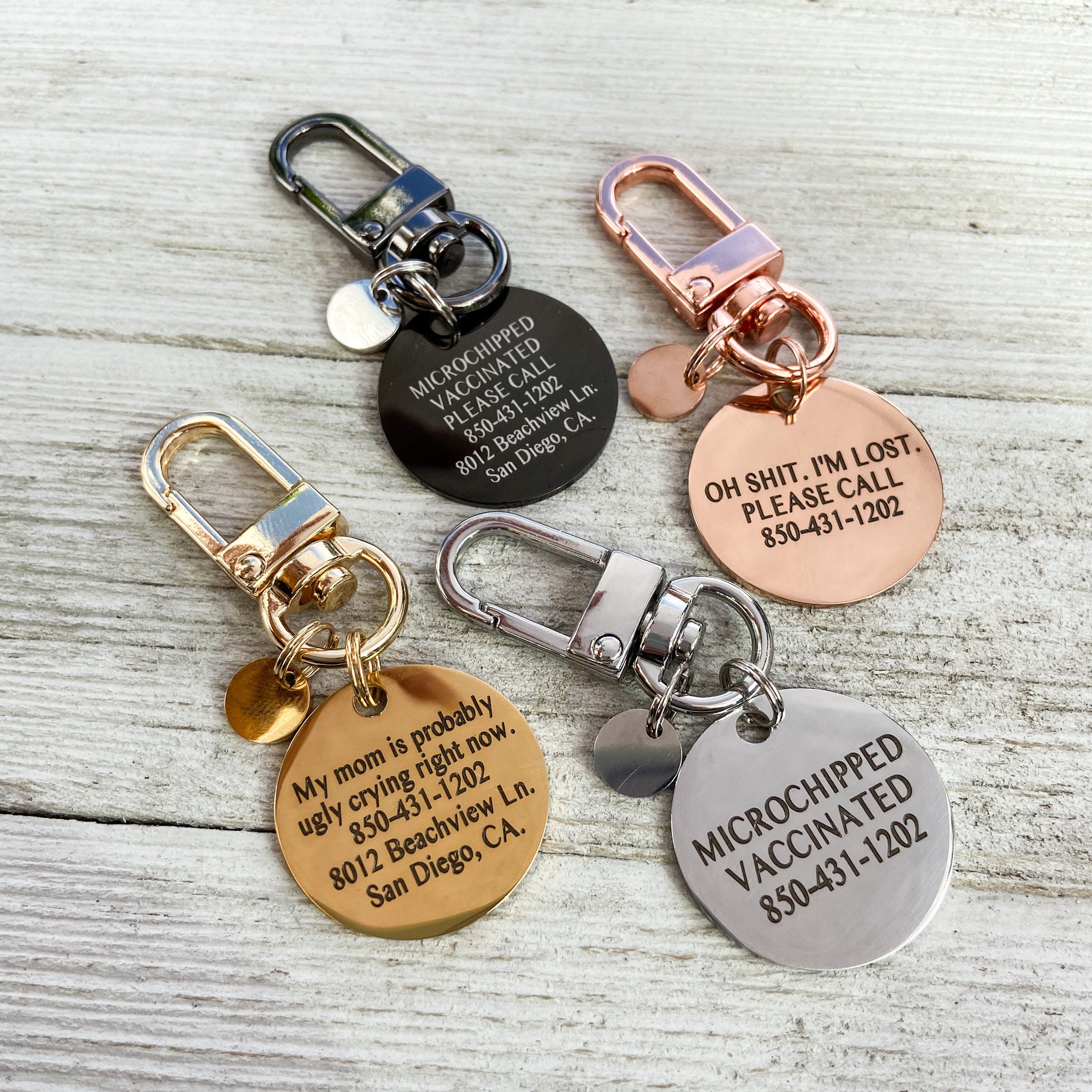 Microchip Dog Tag Custom Dog Tag Microchipped Pet Tag Dog - Etsy