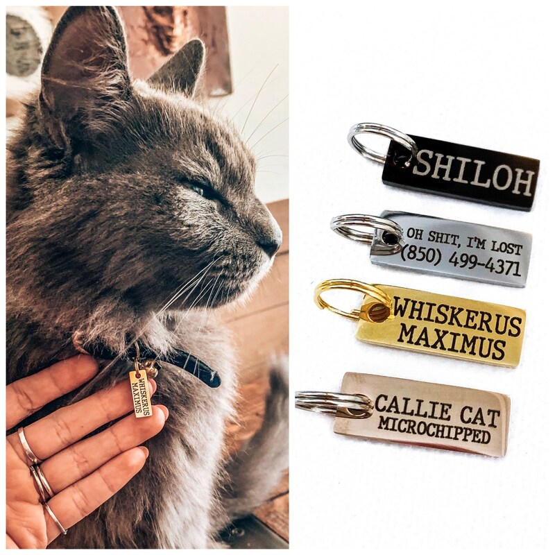 Cat Tags - Etsy