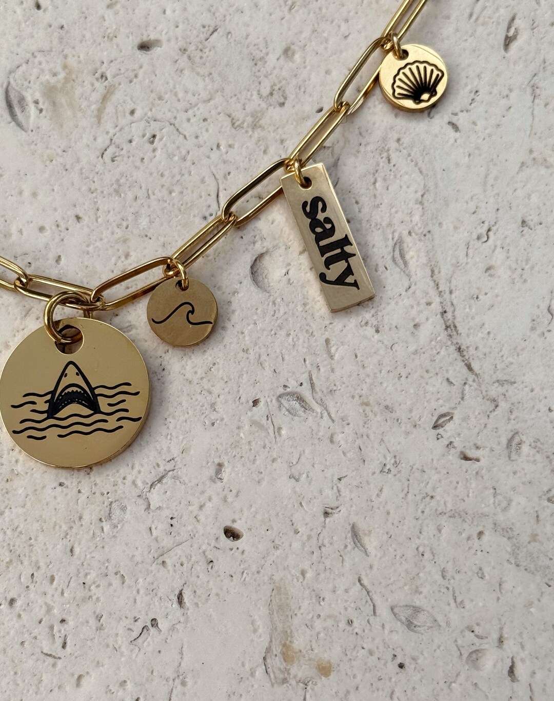 Custom Stainless Steel Charm, Personalized Logo Charm, Company Branding ...