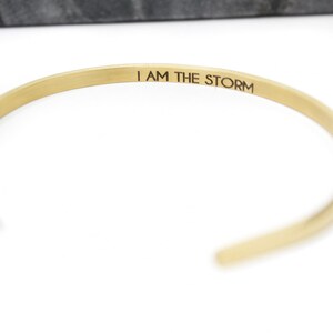 I Am the Storm Bracelet, Inspirational Gift for Her, Push Gift ...