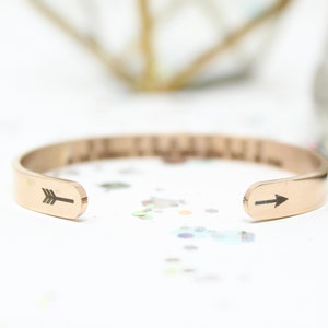 Be Fearless, Mantra Cuff Bracelet, Encouragement and Strength, Quote ...