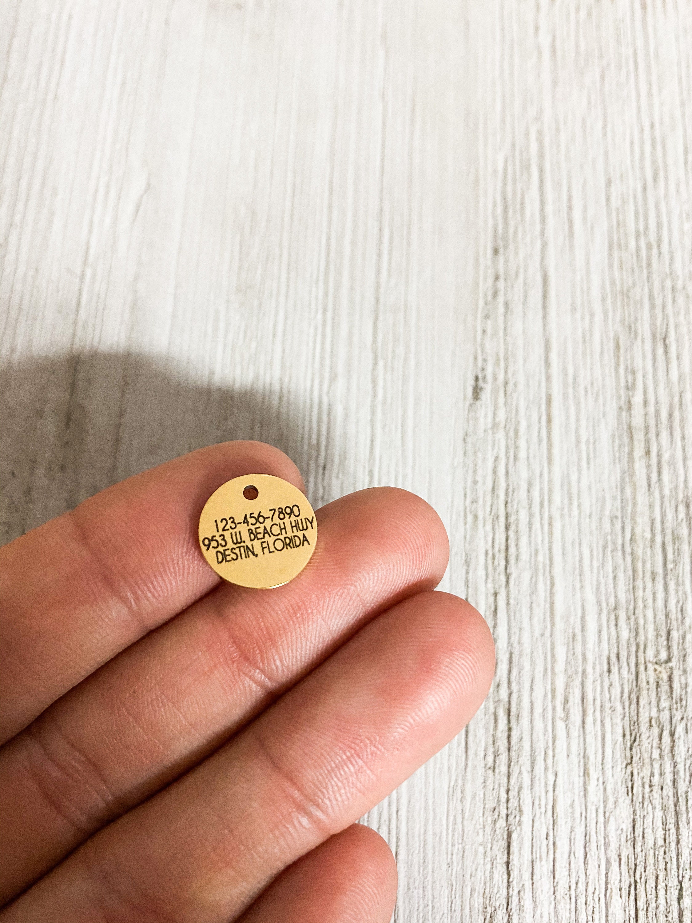 12mm Custom Tiny Tag Small Pet Tag Dog Tag Puppy Tag - Etsy