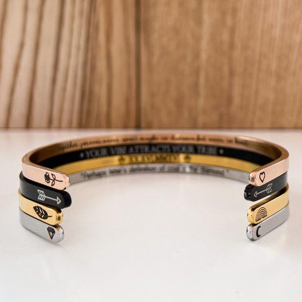 Mantra Bracelet - Etsy