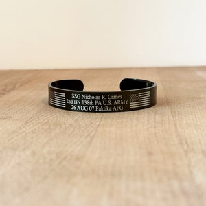 Military Memorabilia Bracelet, Military Memorial Bracelet, Men’s Memory ...