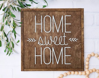 Home sweet home sign | Etsy