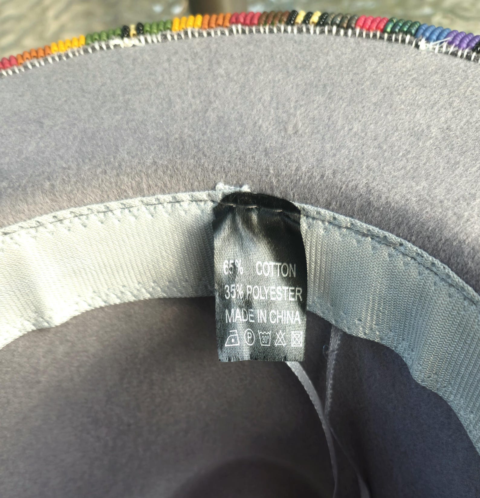 Gray Beaded Fedora Hat Rim - Etsy