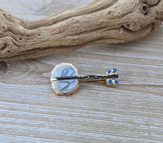 Vintage Banjo Pin. West Germany. Anniversary Gift Gi… - Gem