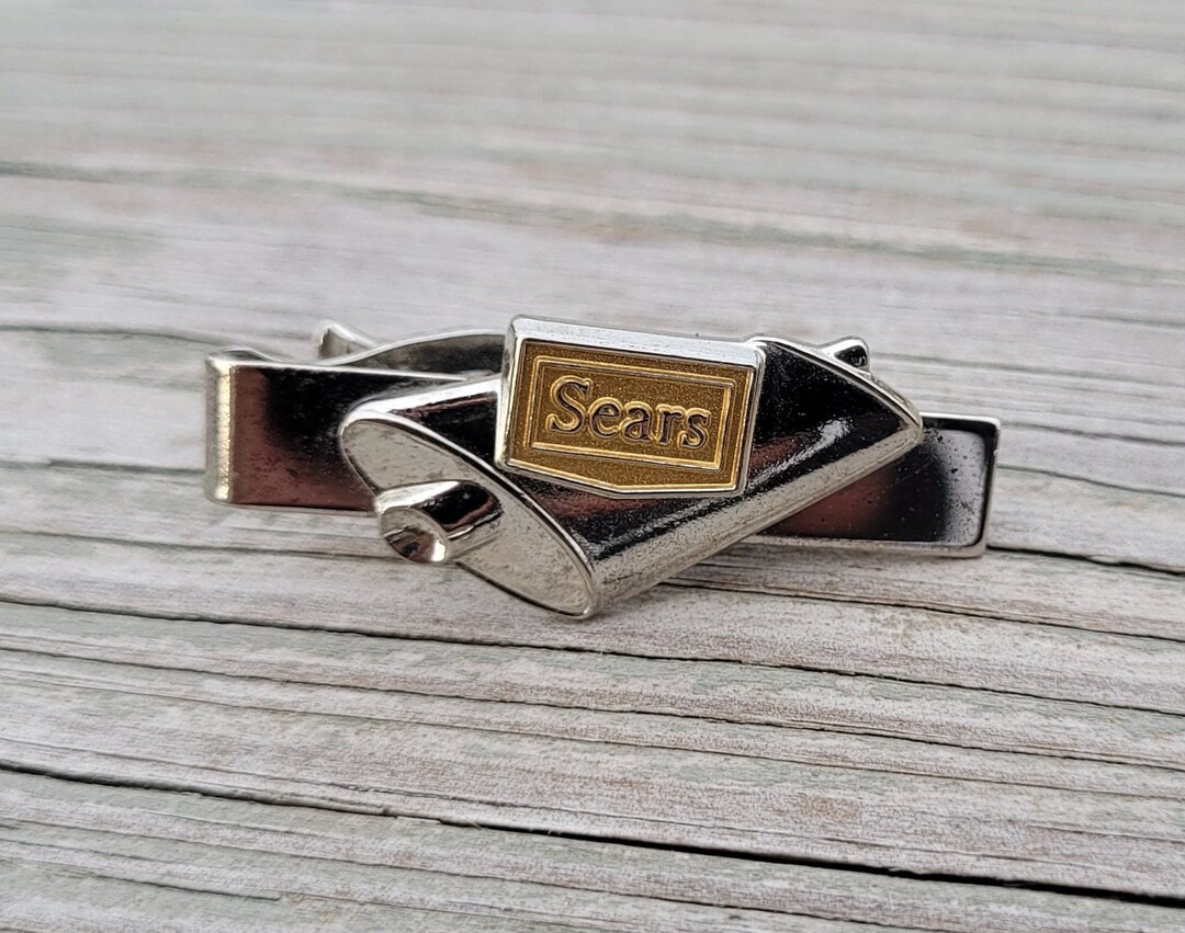 Vintage Sears Muffler Tie Clip. Gift for Dad, Groom, Groomsmen, Wedding ...