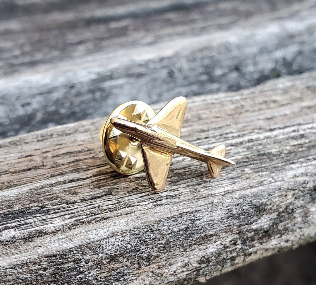 Vintage Jet Tie Tack. Gift for Groomsmen, Groom, Dad, Pilot Gift ...