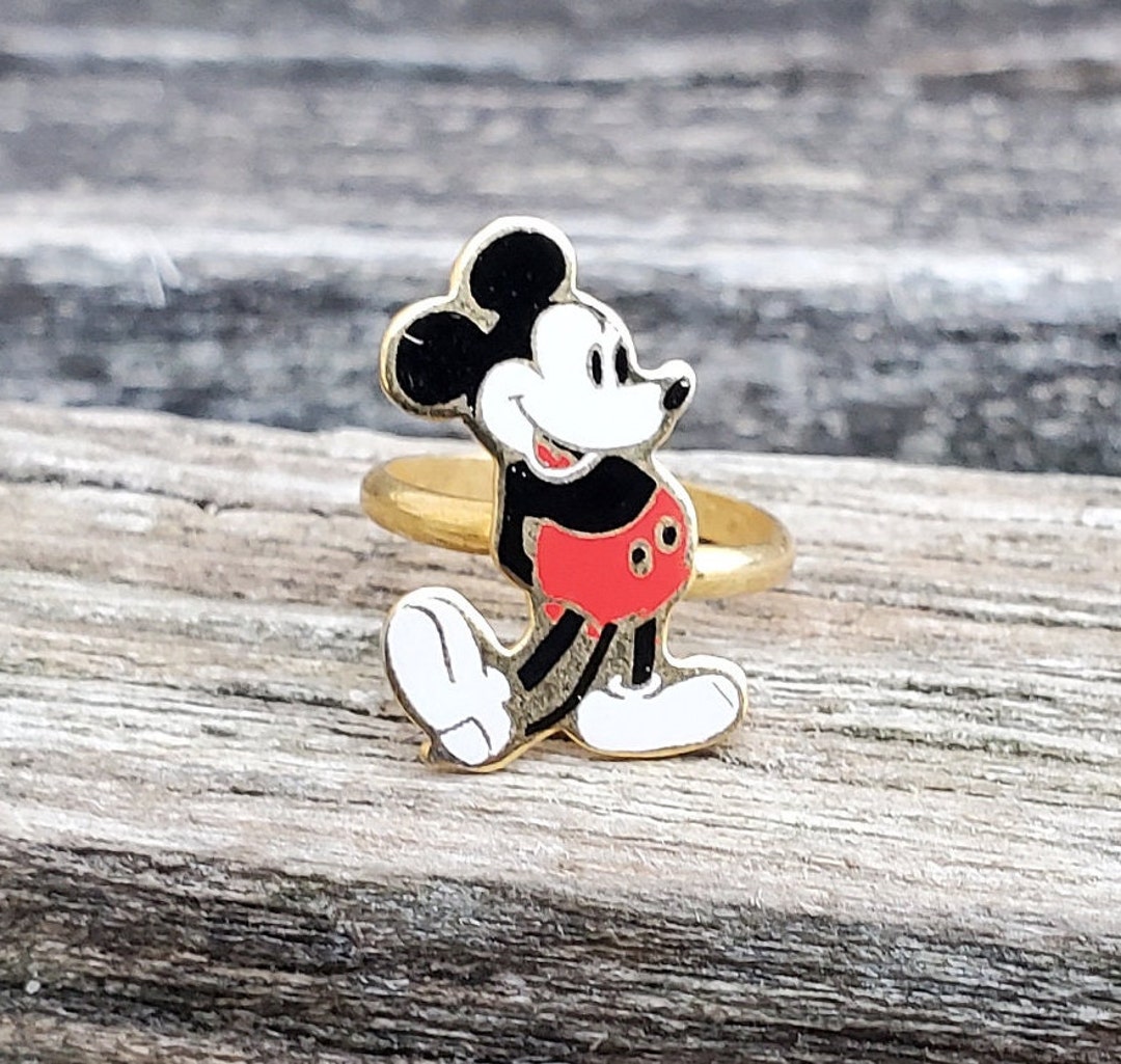 Vintage Mickey Mouse Ring. Adjustable. Gift for Anniversary - Etsy