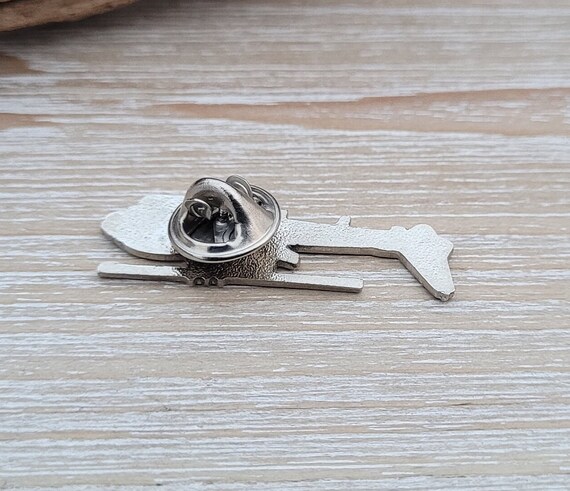 Vintage Military Helicopter Pin. Gift For Pilot, Dad,… - Gem