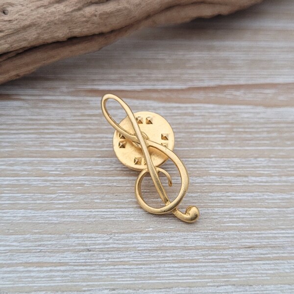 Treble Clef Pin - Etsy