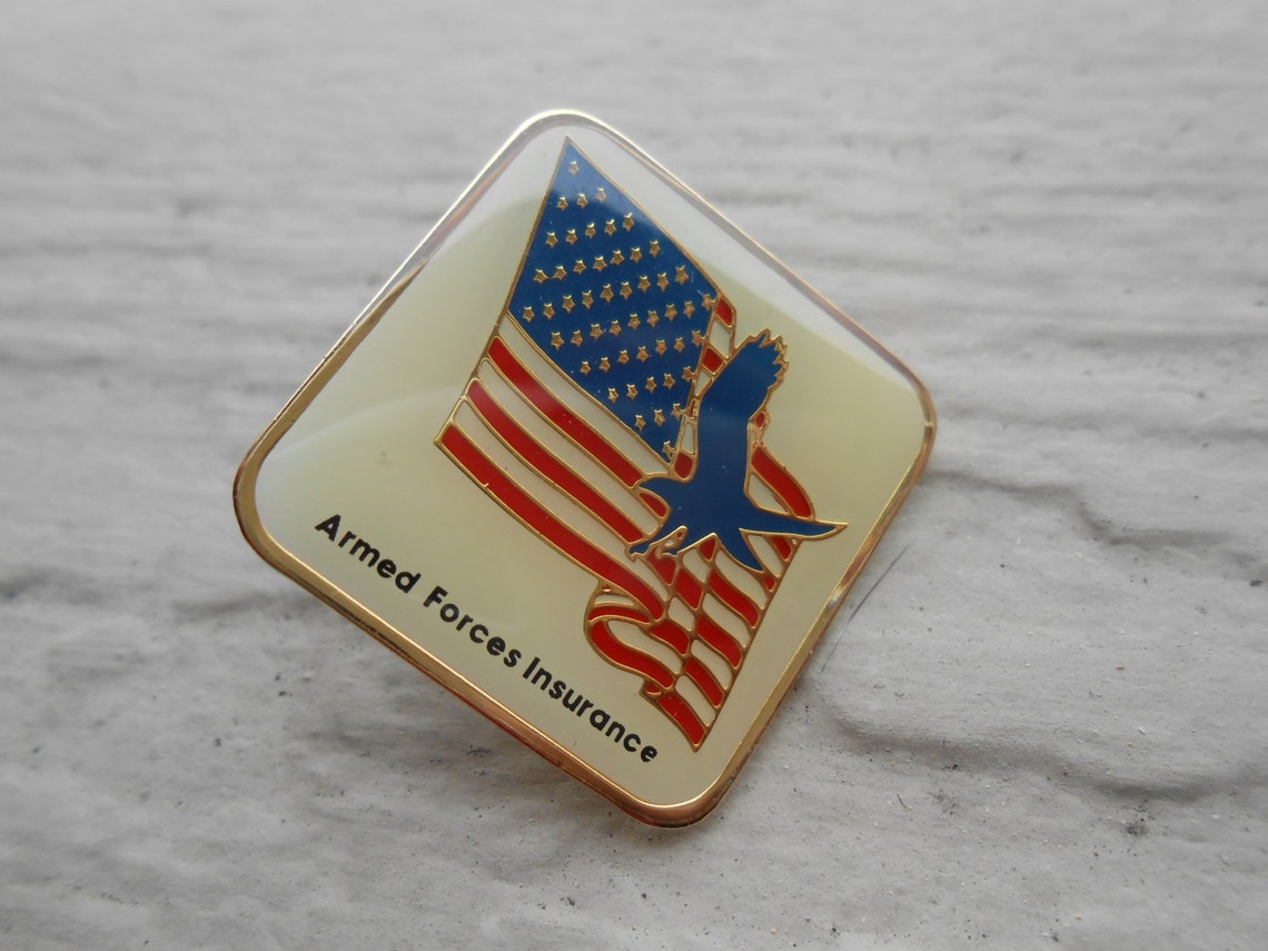 Vintage Armed Forces Insurance Pin. Collectable Americana | Etsy