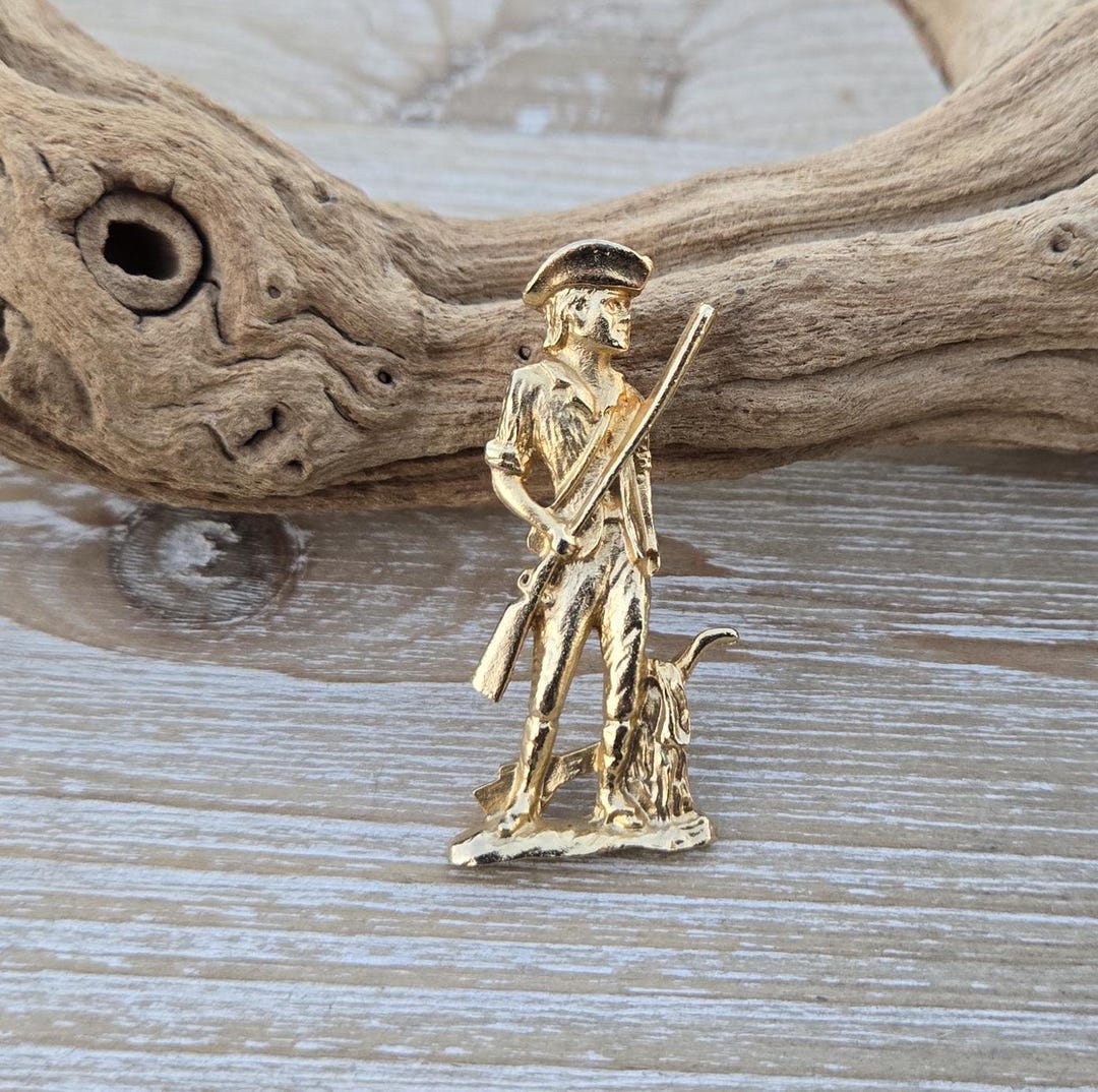 Vintage Soldier Pin. Minuteman Pin. Gift for Dad, Mom, Anniversary ...