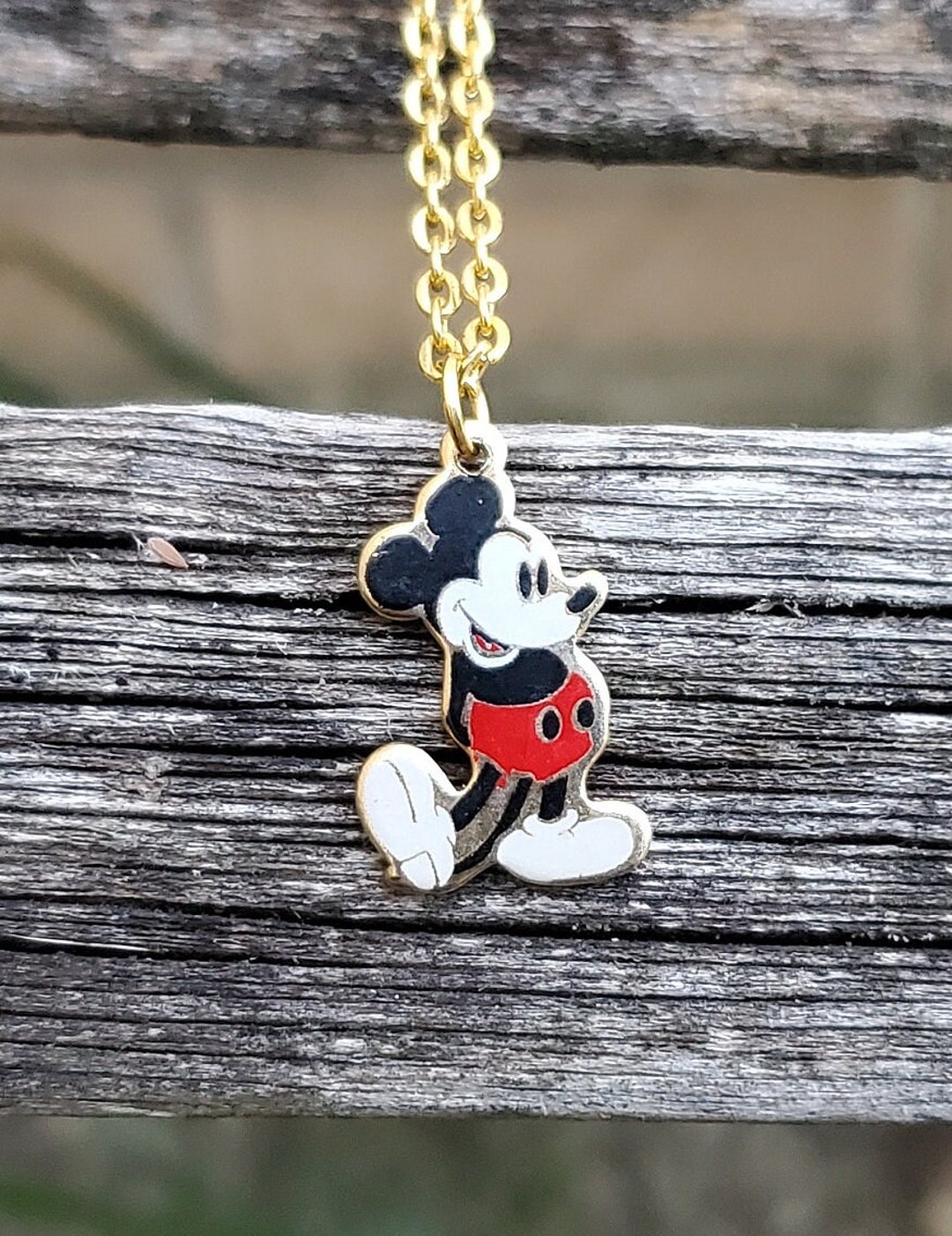 Vintage Mickey Mouse Necklace. Gift for Anniversary, Christmas ...