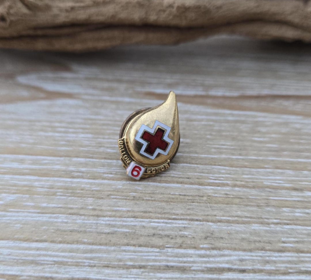 Vintage Blood Donor Pin. 6 Gallons. Unique Collectable. Vintage ...