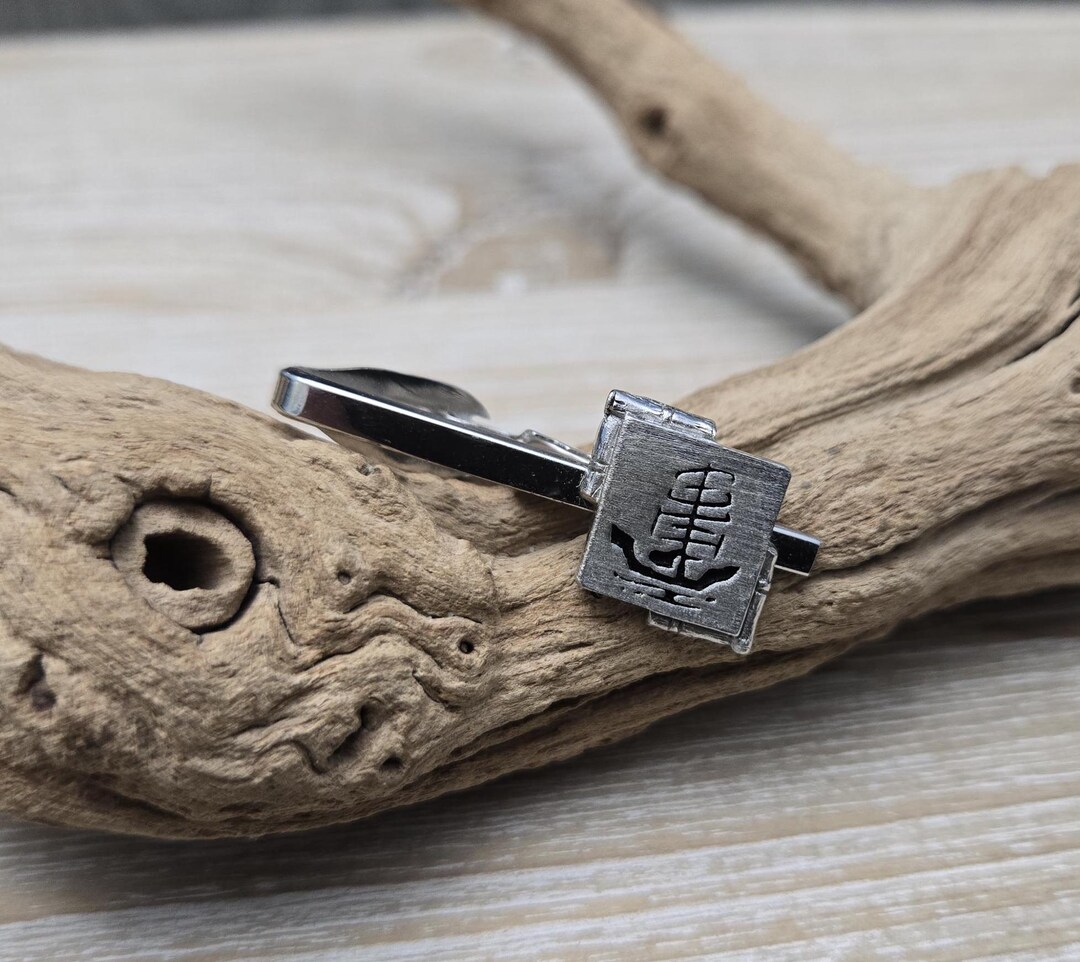 Vintage Sailboat Tie Clip. Gift for Men, Dad, Groomsmen, Anniversary ...