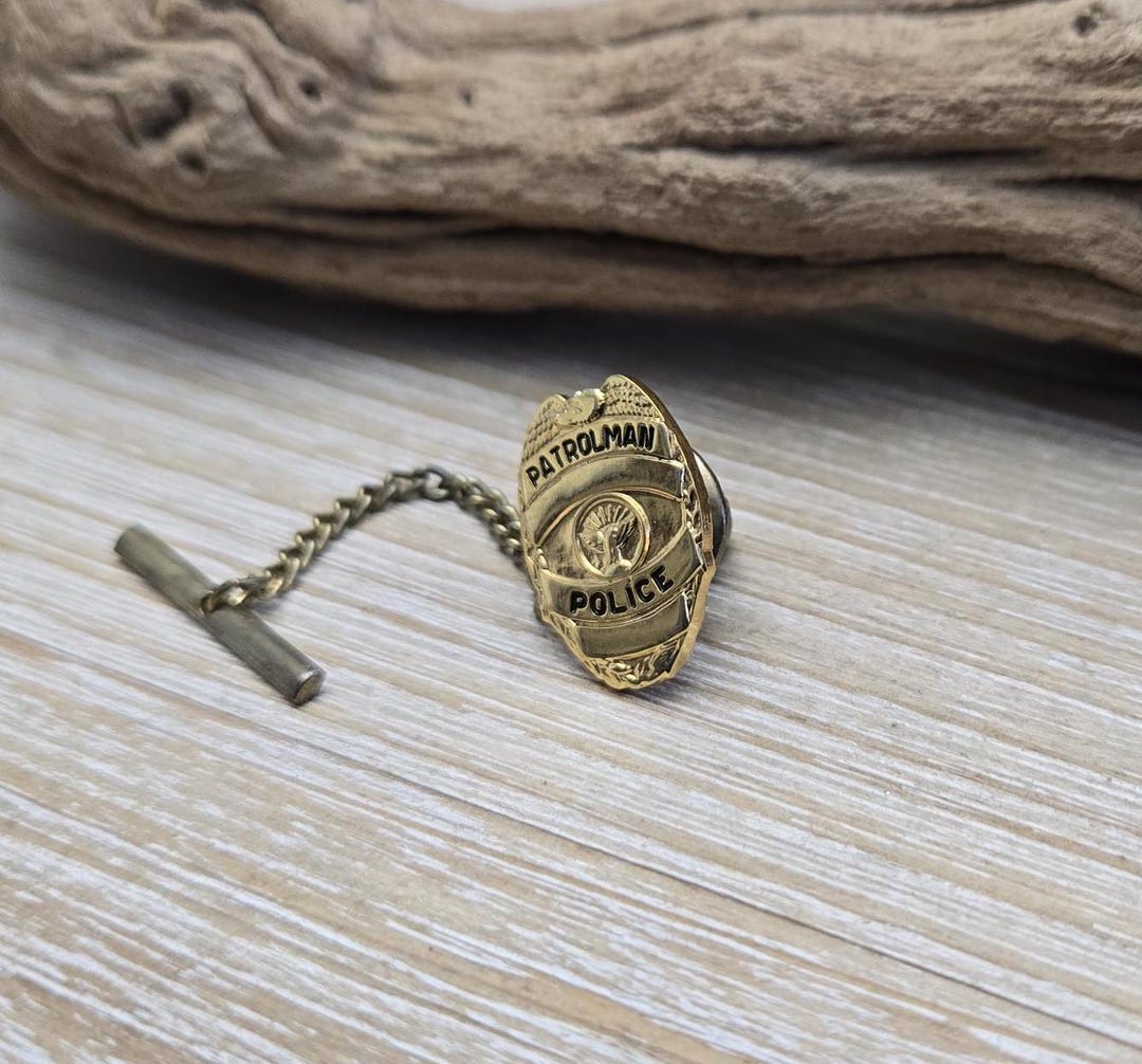 Vintage Patrolman Tie Tack. Police Pin. Gift for Dad, Collectable ...