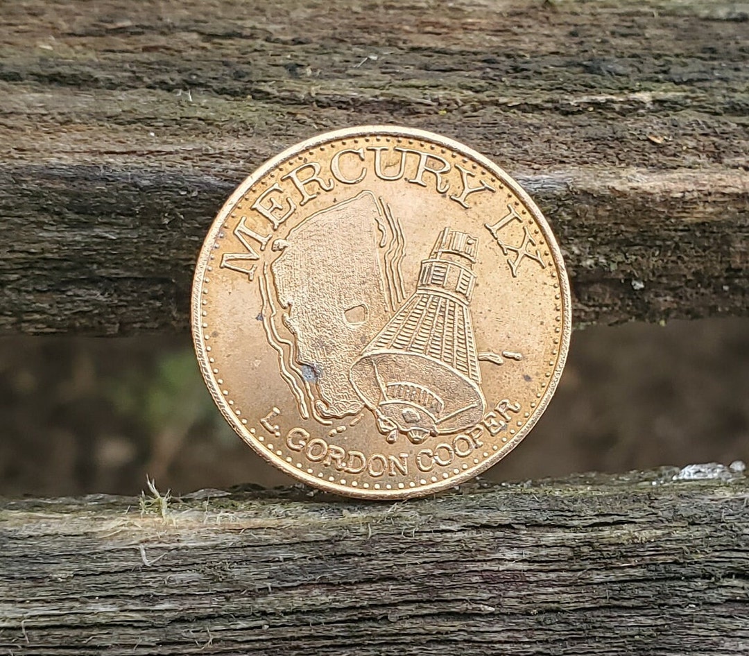 Vintage Mercury IX Coin. Space Flight Coin. Collectable Americana. Test ...