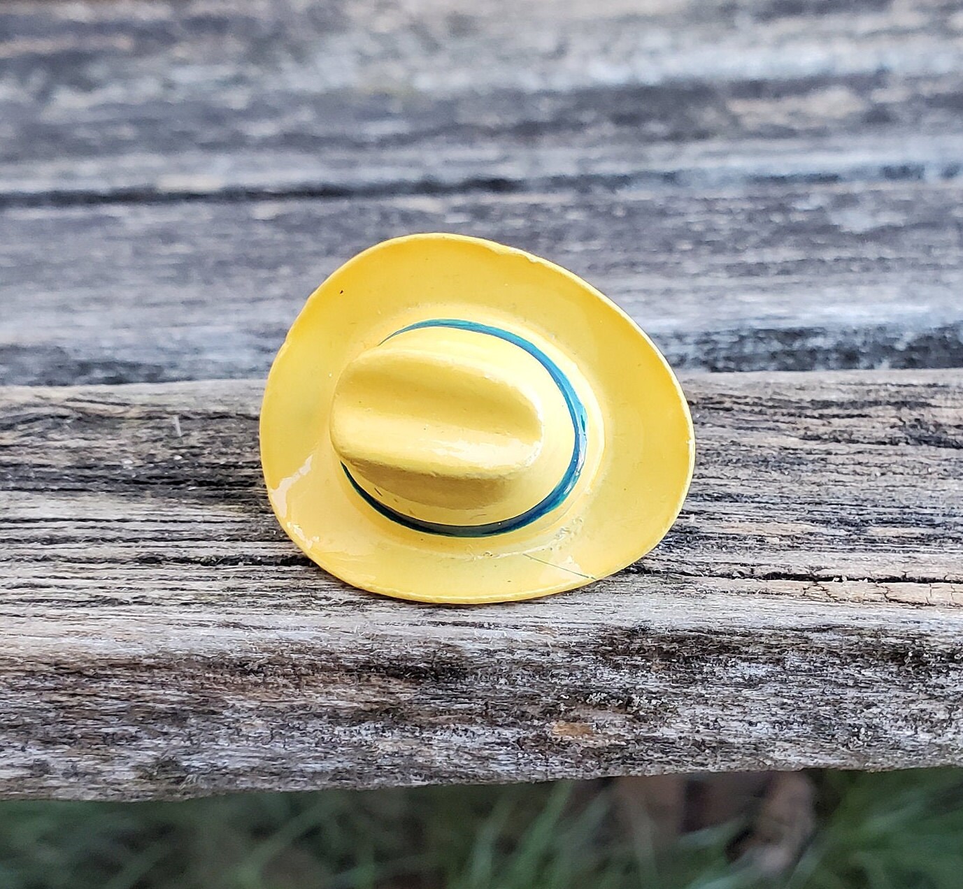 Vintage Yellow Cowboy Hat Pin. Gift for Mom, Dad, Birthday, Anniversary ...